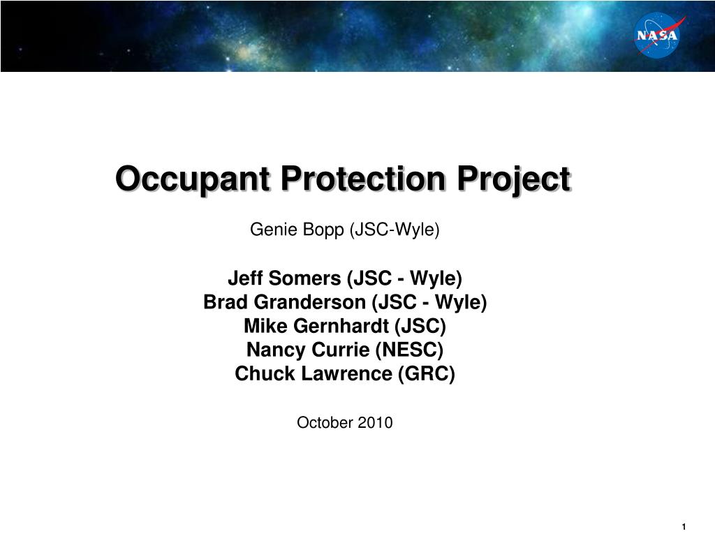 PPT - Occupant Protection Project PowerPoint Presentation, free ...