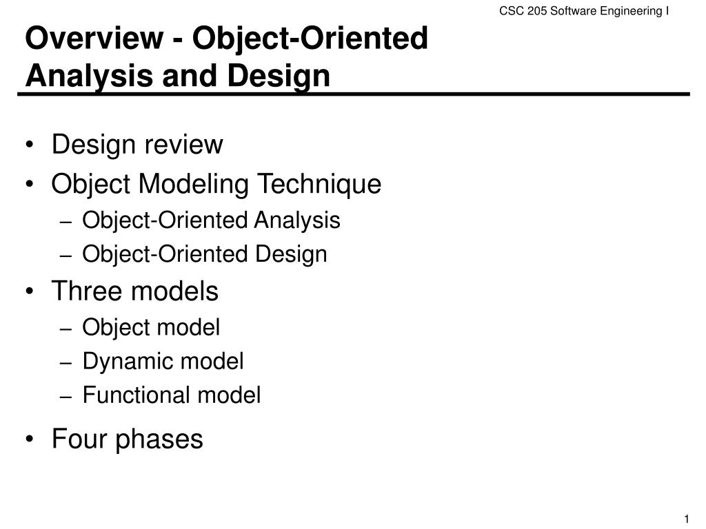 PPT - Overview - Object-Oriented Analysis and Design PowerPoint Presentation - ID:1282721