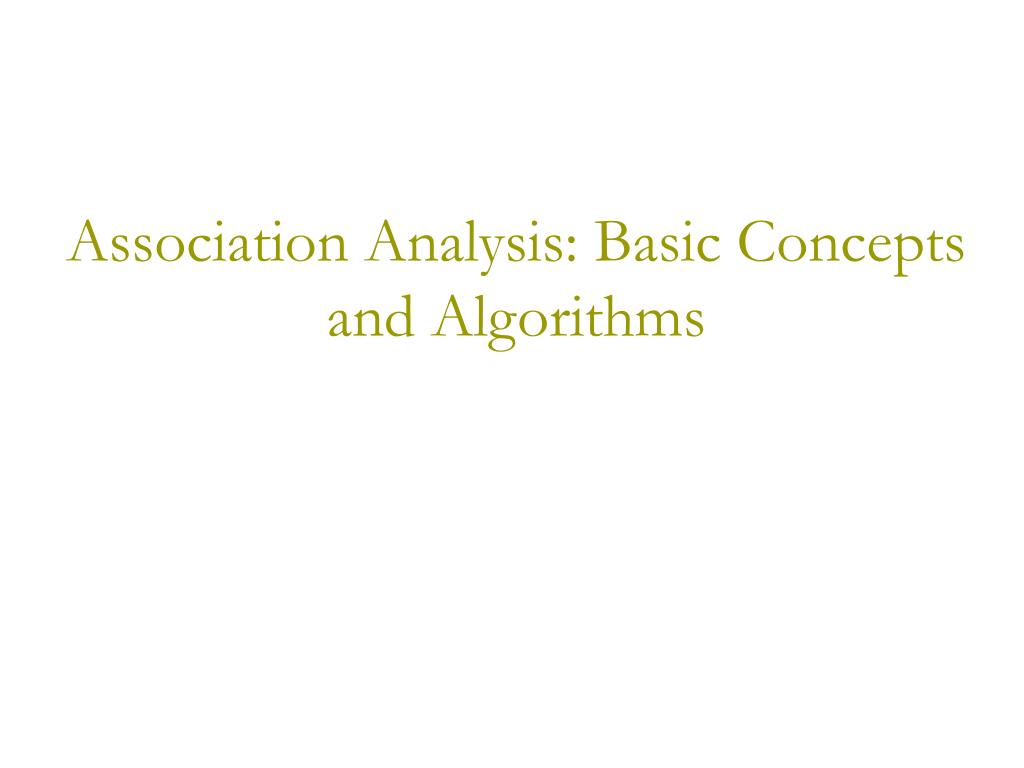 Ppt Association Analysis Basic Concepts And Algorithms Powerpoint 6039