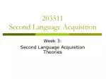 PPT - Language acquisition and language learning: the linguistic ...