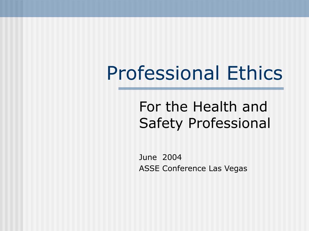 PPT - Professional Ethics PowerPoint Presentation, free download - ID ...