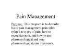 PPT - Pain Management PowerPoint Presentation, free download - ID:161581