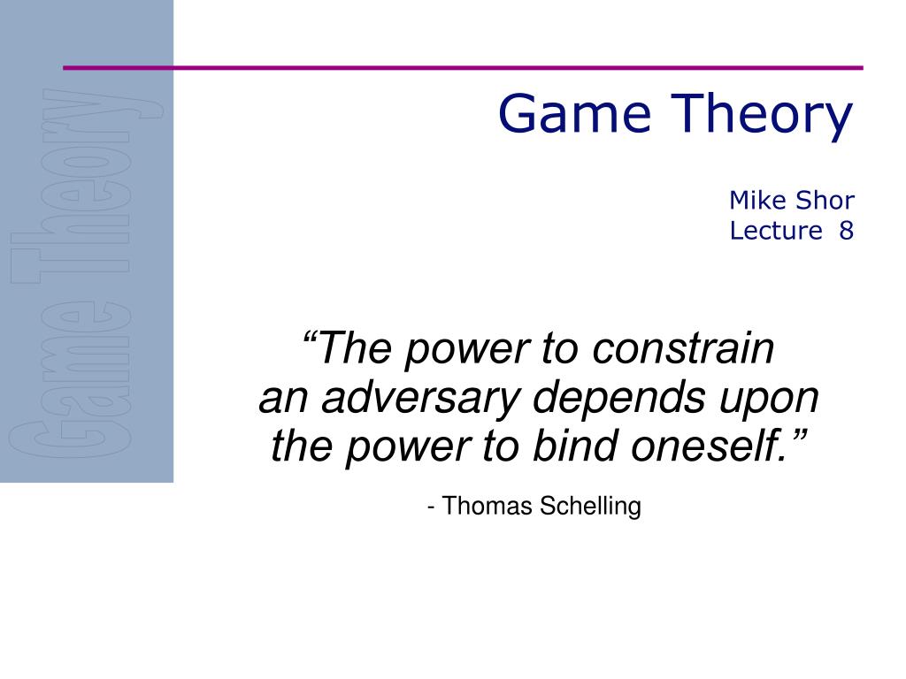 PPT - Game Theory PowerPoint Presentation, free download - ID:1283047