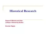 PPT - Historical Research PowerPoint Presentation, free download - ID ...