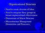 PPT - Principles of Organizational Structure PowerPoint Presentation ...