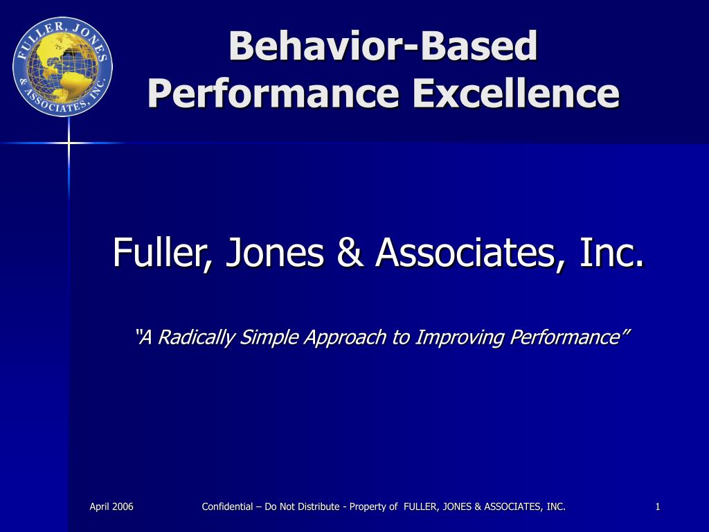 PPT - Behavior-Based Performance Excellence PowerPoint Presentation ...