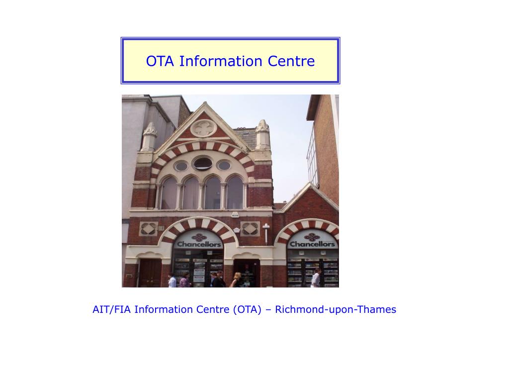 PPT - OTA Information Centre PowerPoint Presentation, free download ...
