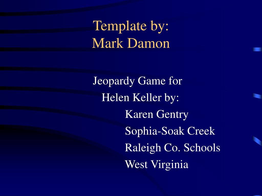PPT - Template by: Mark Damon PowerPoint Presentation, free download - ID:1286529
