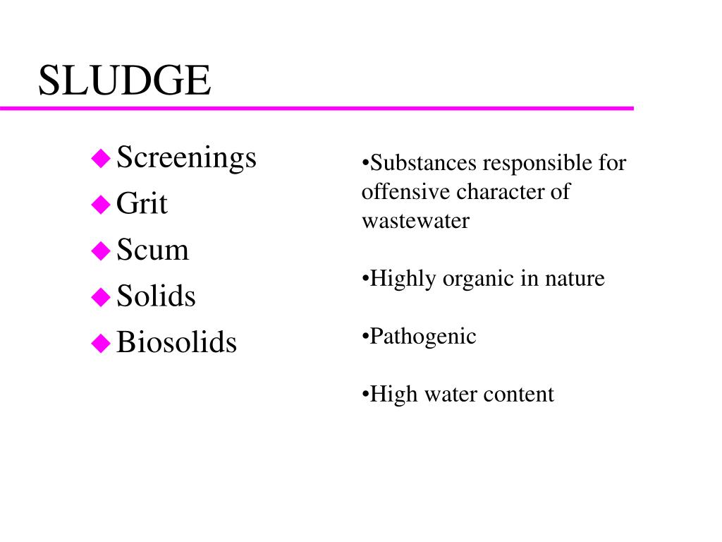 PPT - SLUDGE PowerPoint Presentation, free download - ID:1286975