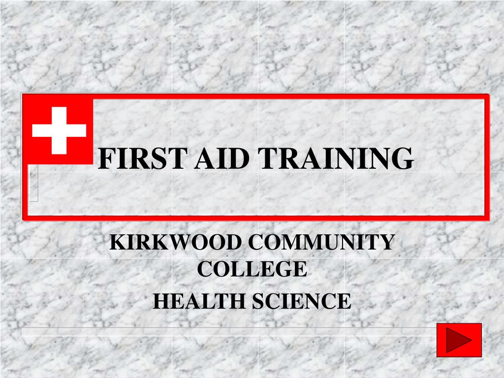 PPT - FIRST AID TRAINING PowerPoint Presentation, free download - ID ...
