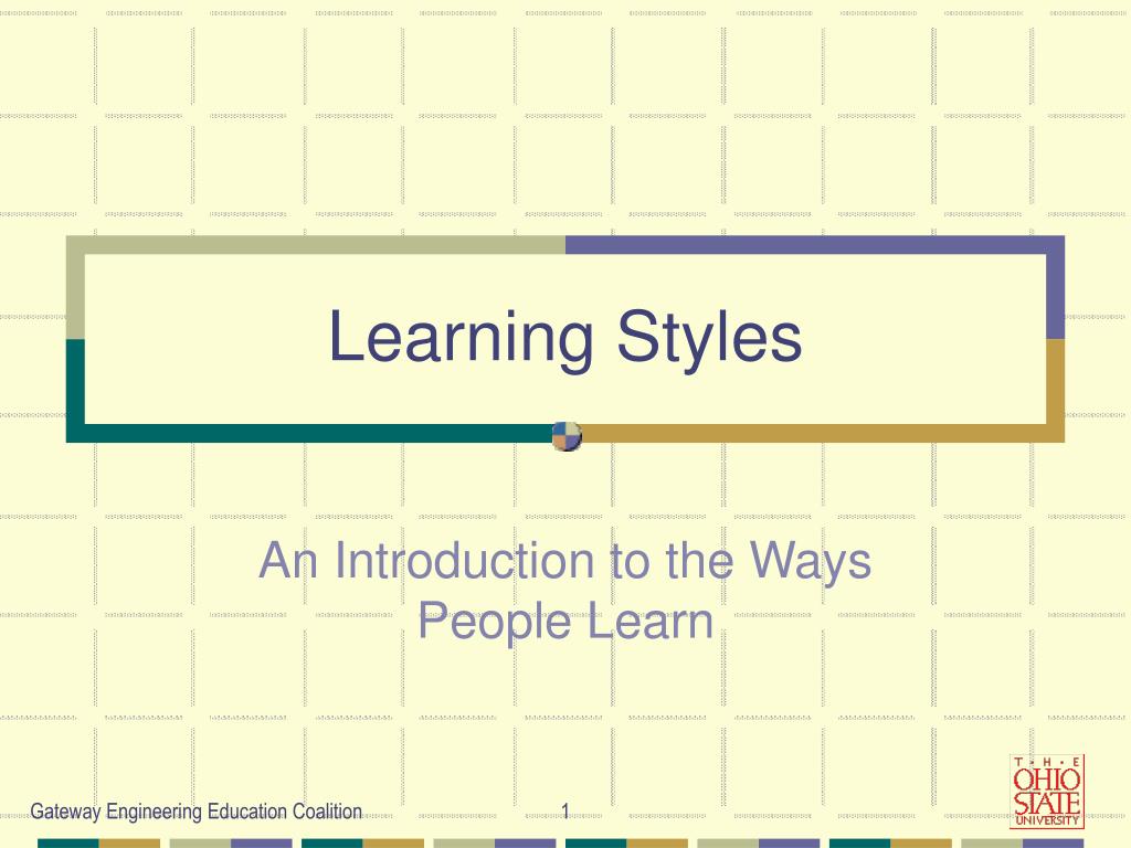 PPT - Learning Styles PowerPoint Presentation, free download - ID:1289296