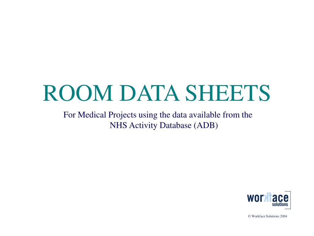 PPT - ROOM DATA SHEETS PowerPoint Presentation, free download - ID:1290082