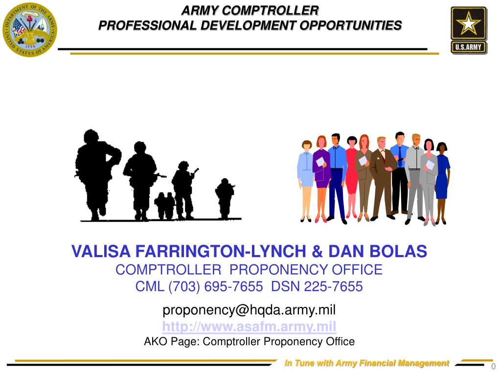 PPT - ARMY COMPTROLLER PROFESSIONAL DEVELOPMENT OPPORTUNITIES ...