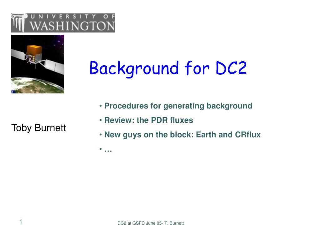 PPT - Background for DC2 PowerPoint Presentation, free download - ID ...