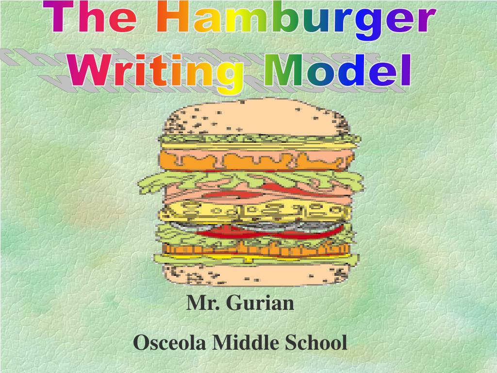 PPT - The Hamburger Writing Model PowerPoint Presentation, free ...