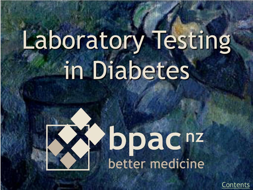 PPT - Laboratory Testing in Diabetes PowerPoint Presentation, free ...