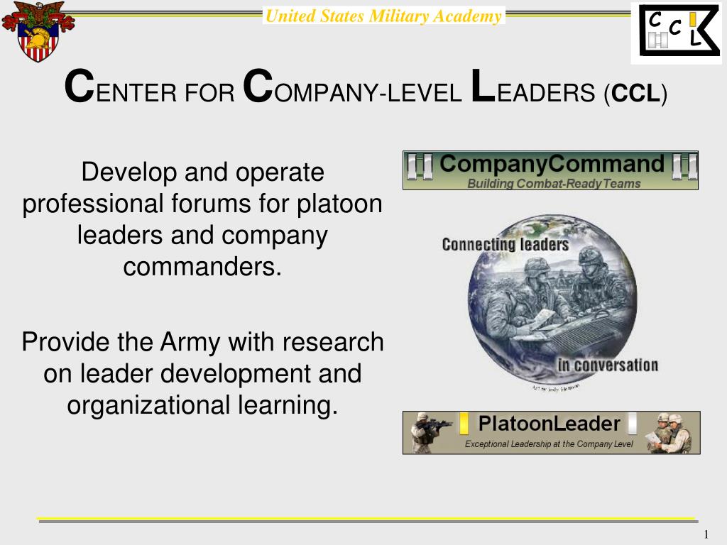 PPT - Center for Company-Level Leaders (CCL) PowerPoint Presentation ...