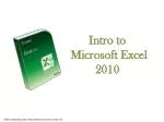 PPT - Microsoft Excel 2010 Intermediate Level - istudy PowerPoint ...