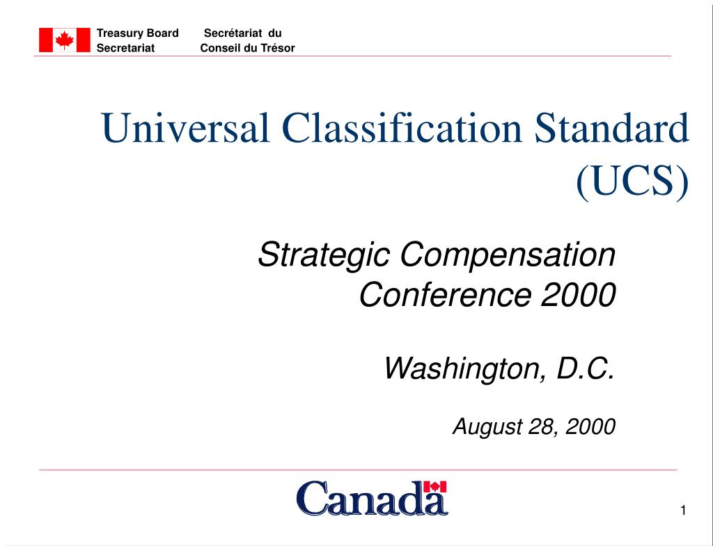 PPT - Universal Classification Standard (UCS) PowerPoint Presentation ...