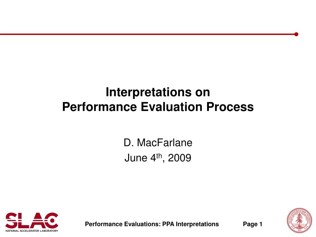 PPT - Interpretations on Performance Evaluation Process PowerPoint ...