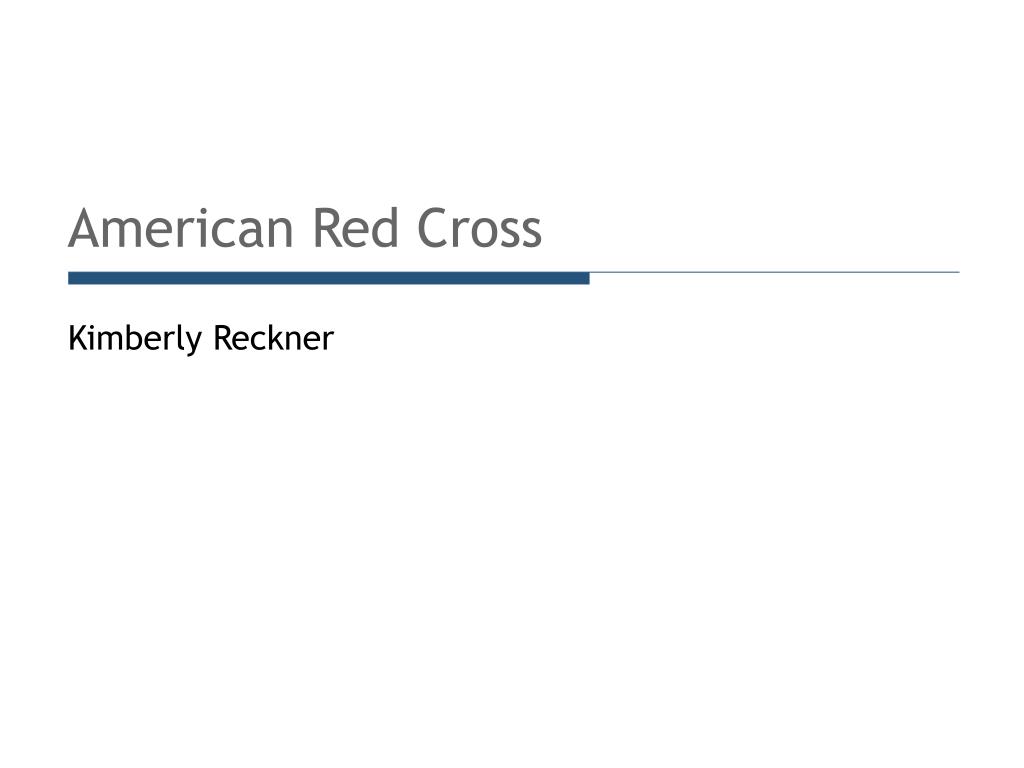 PPT - American Red Cross PowerPoint Presentation, free download - ID ...