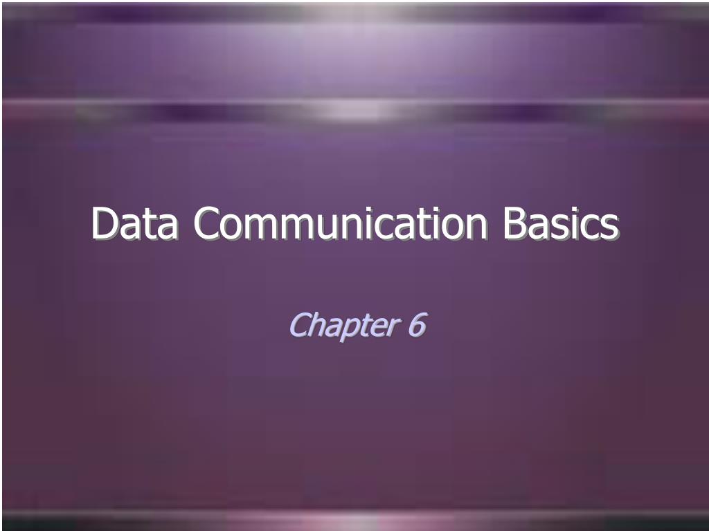 PPT - Data Communication Basics PowerPoint Presentation, free download ...