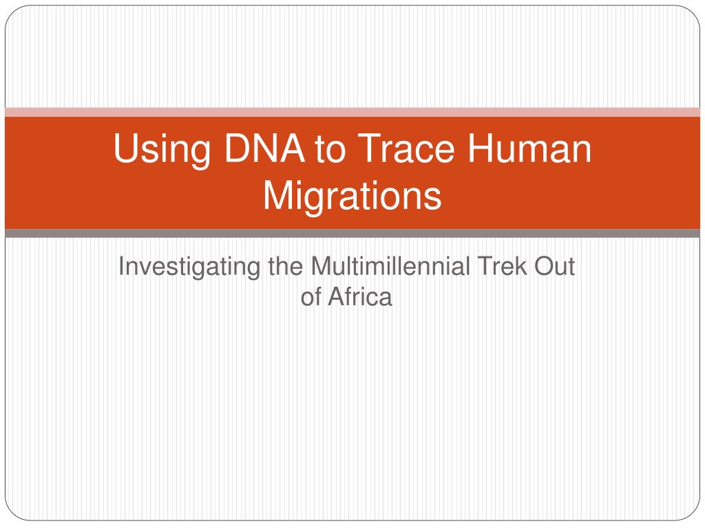 PPT - Using DNA to Trace Human Migrations PowerPoint Presentation, free ...