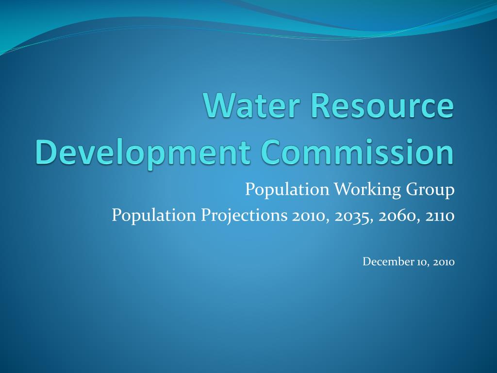 PPT - Water Resource Development Commission PowerPoint Presentation ...