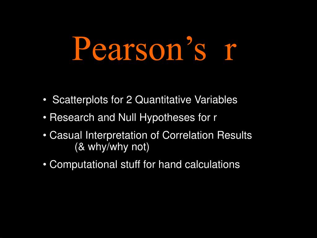 PPT - Pearson’s r PowerPoint Presentation, free download - ID:1305064