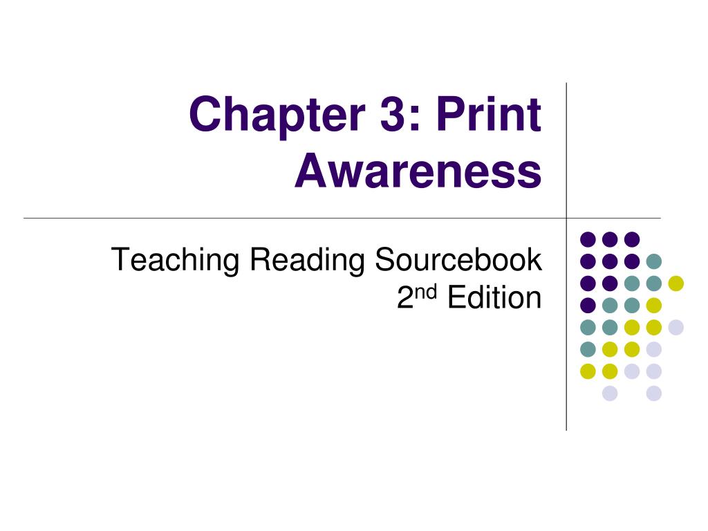 PPT - Chapter 3: Print Awareness PowerPoint Presentation, free download ...