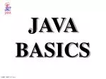 PPT - JAVA BASICS PowerPoint Presentation, free download - ID:3061898