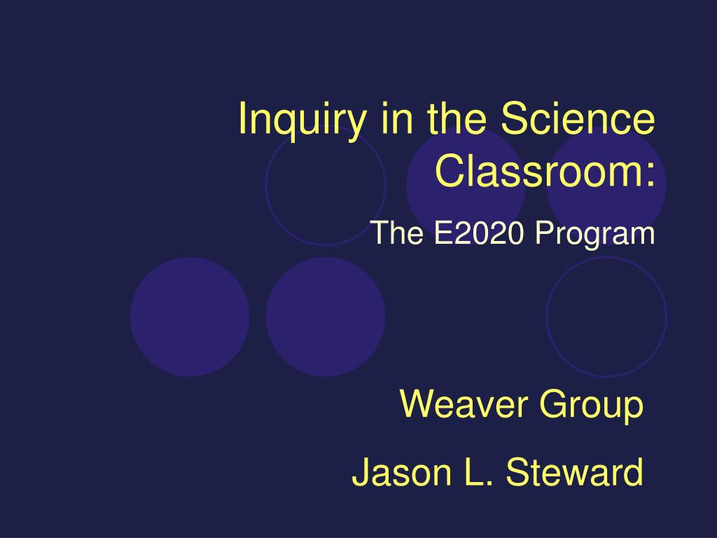 PPT - Inquiry in the Science Classroom: PowerPoint Presentation, free ...
