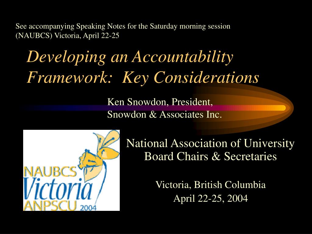 PPT - Developing an Accountability Framework: Key Considerations ...