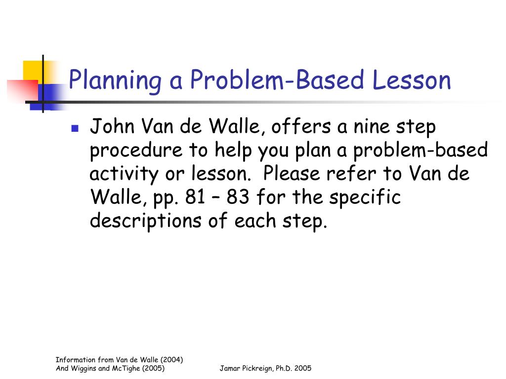 PPT - Planning a Problem-Based Lesson PowerPoint Presentation, free ...
