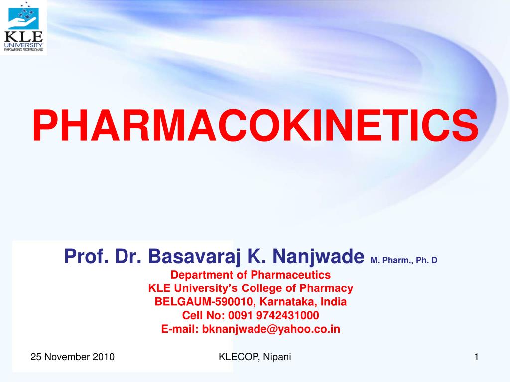 PPT - PHARMACOKINETICS PowerPoint Presentation, free download - ID:1318774