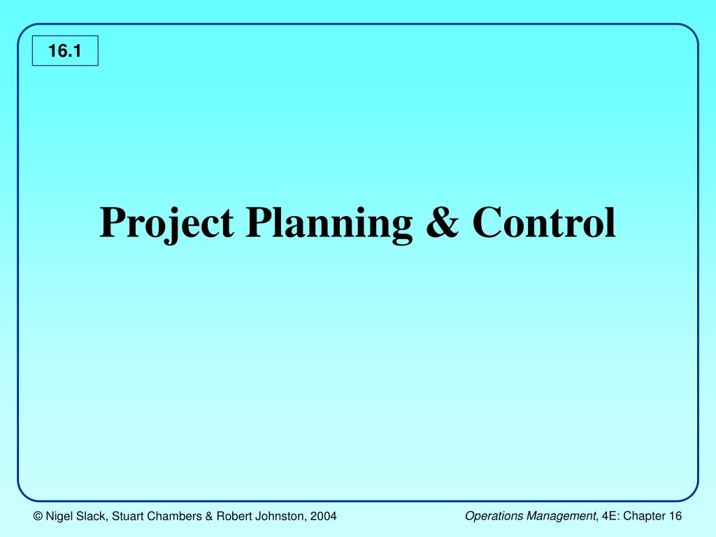 PPT - Project Planning & Control PowerPoint Presentation, free download ...