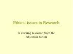 PPT - Ethical issues in Research PowerPoint Presentation, free download ...