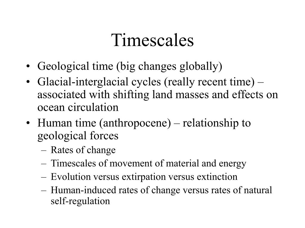 PPT - Timescales PowerPoint Presentation, free download - ID:1319696