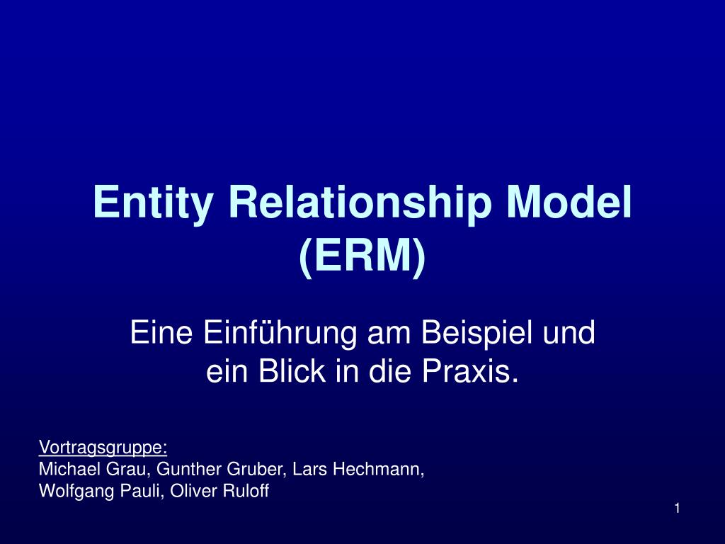 PPT - Entity Relationship Model (ERM) PowerPoint Presentation, free ...
