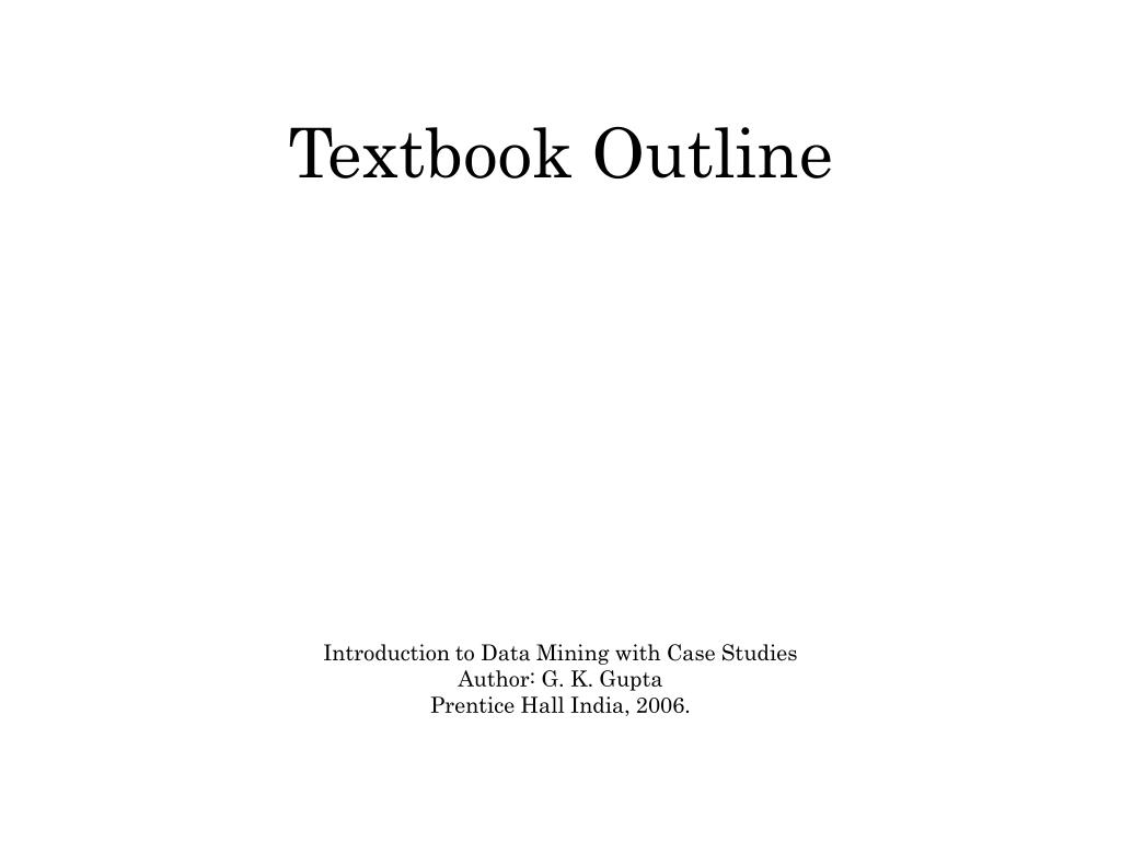 PPT - Textbook Outline PowerPoint Presentation, free download - ID:1323213