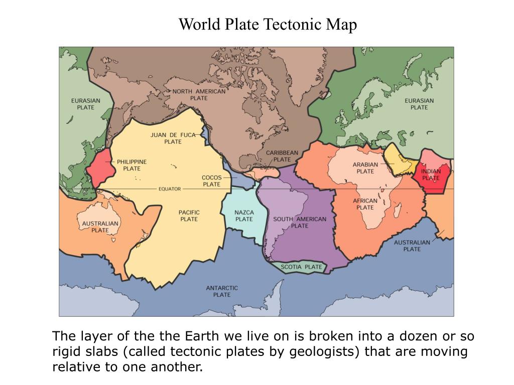 PPT - World Plate Tectonic Map PowerPoint Presentation, free download ...