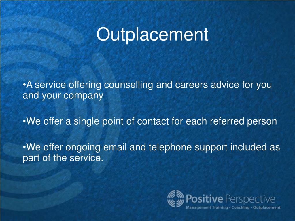 PPT - Outplacement PowerPoint Presentation, free download - ID:1324929