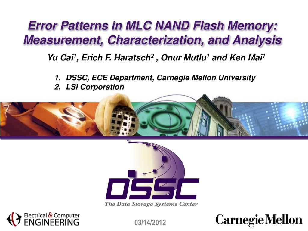 Ppt Error Patterns In Mlc Nand Flash Memory Measurement