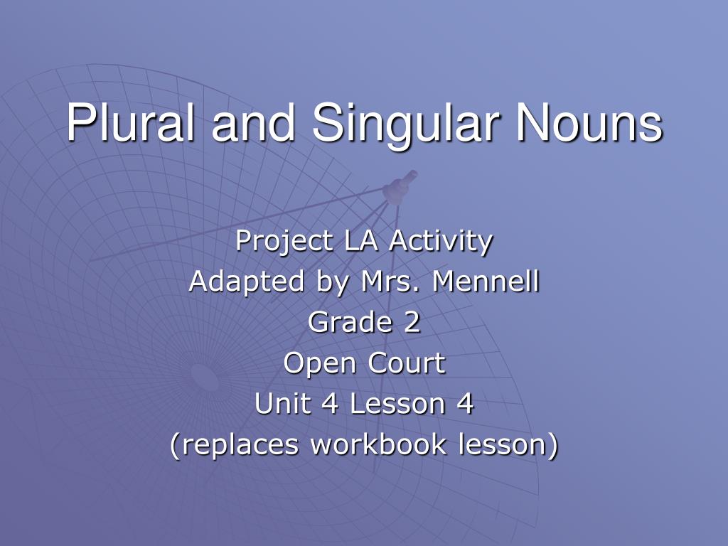 PPT - Plural and Singular Nouns PowerPoint Presentation, free download ...