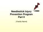 PPT - Needlestick Safety and Prevention Act PowerPoint Presentation ...