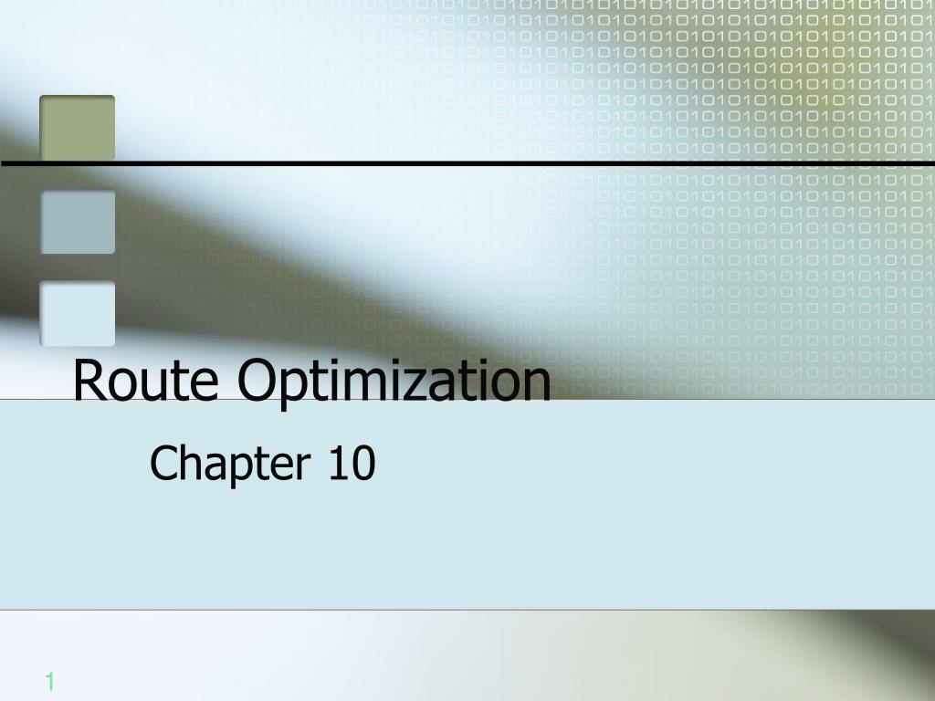 PPT - Route Optimization PowerPoint Presentation, free download - ID ...
