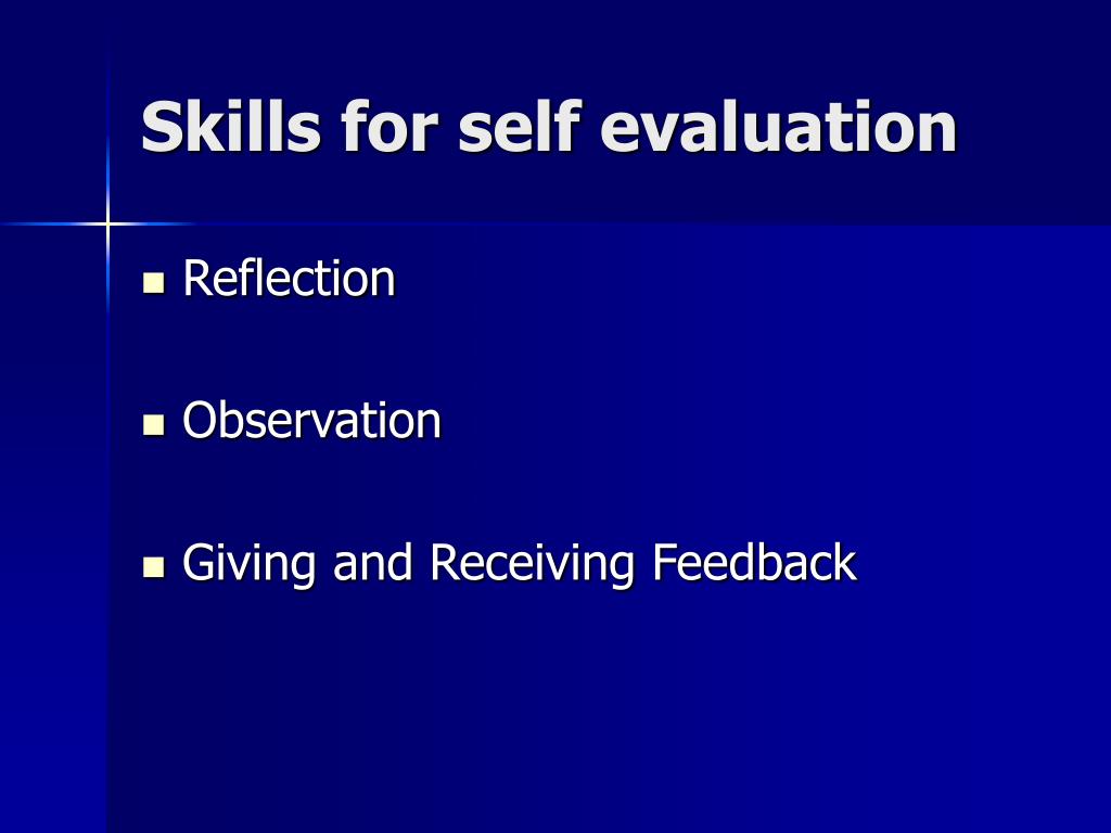 PPT - Skills for self evaluation PowerPoint Presentation, free download ...