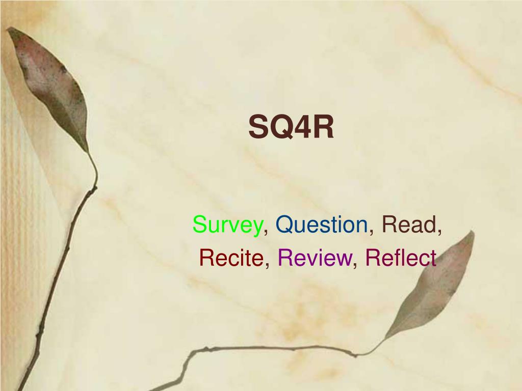 PPT - SQ4R PowerPoint Presentation, free download - ID:1331808