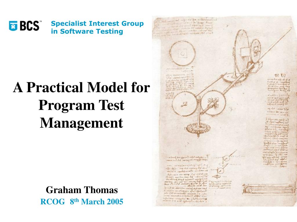 PPT - A Practical Model for Program Test Management PowerPoint ...