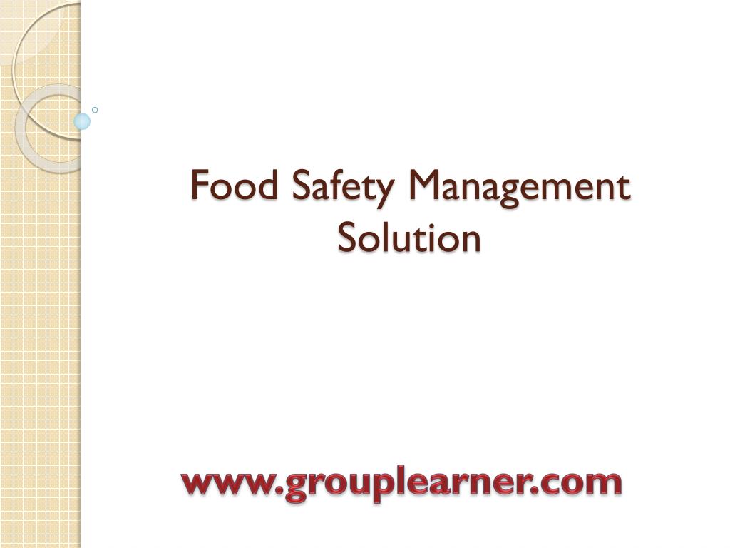 PPT - Food Safety Management Solution PowerPoint Presentation, free ...